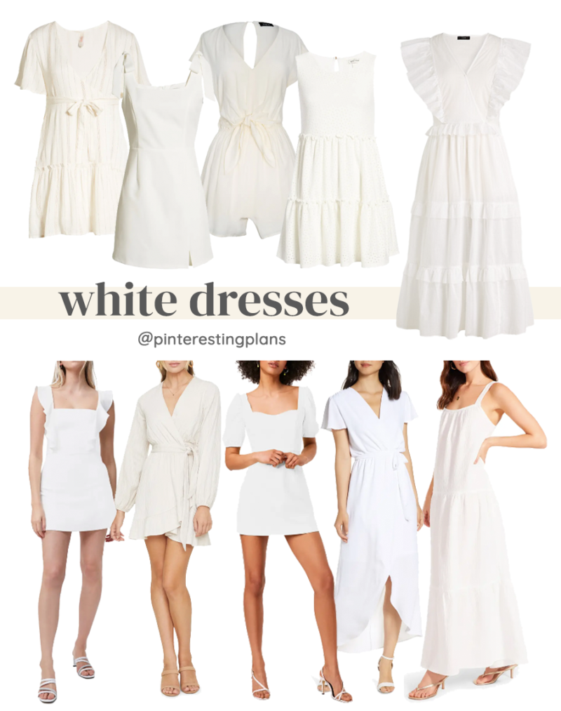 White Summer Dress Roundup - Pinteresting Plans