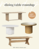 4 of My Favorite Dining Table Styles - Pinteresting Plans
